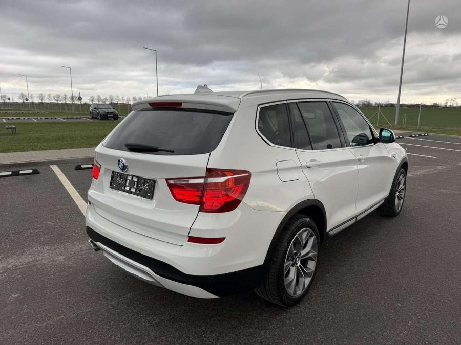 White BMW X3 2014 in Marijampole, with an engine capacity of 2.99 L and mileage of 240 thousand km for 14200 €, photo 6 on AUTOMOTO.COM.LV