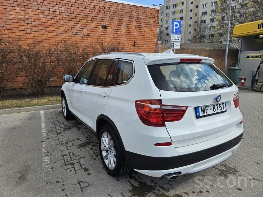 Balts BMW X3 2014 Jelgava, ar dzinēja tilpumu 2.00 L un nobraukumu 201 tūkst. km par 11000 €, foto 4 vietnē AUTOMOTO.COM.LV