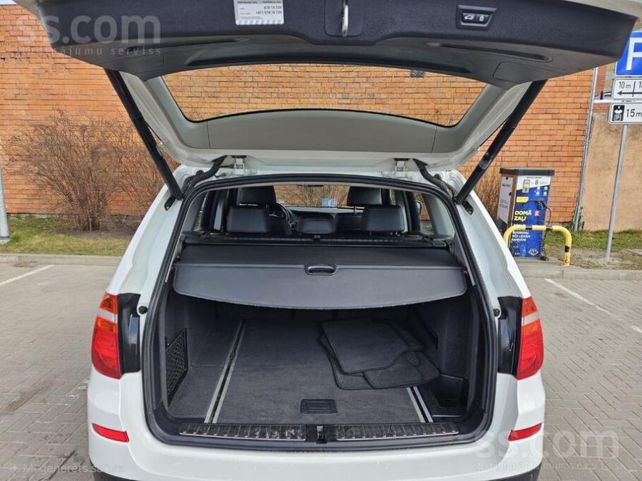 Balts BMW X3 2014 Jelgava, ar dzinēja tilpumu 2.00 L un nobraukumu 201 tūkst. km par 11000 €, foto 10 vietnē AUTOMOTO.COM.LV