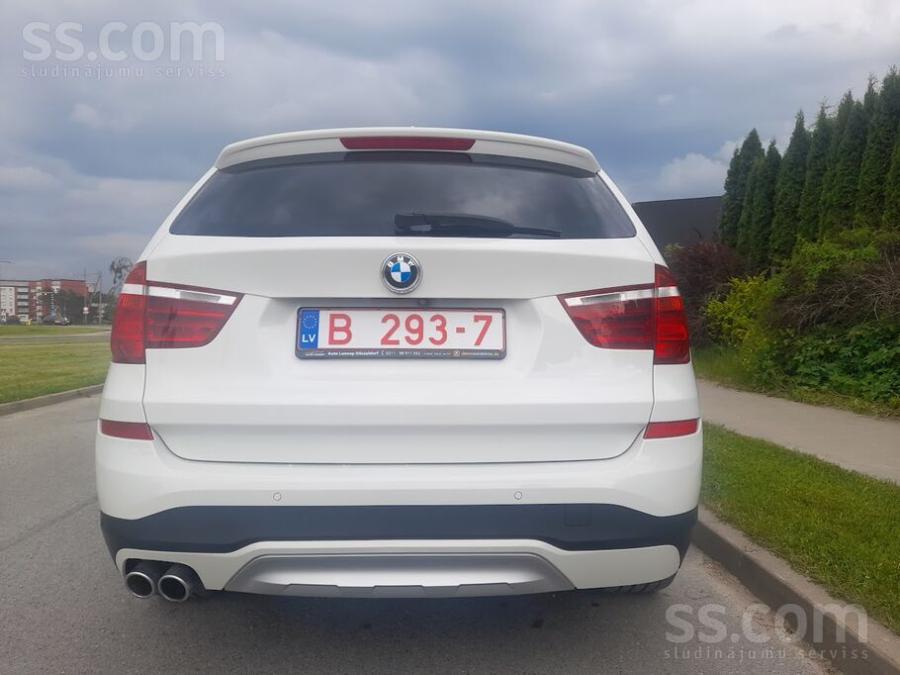 White BMW X3 2014 in Riga, with an engine capacity of 3.00 L and mileage of 240 thousand km for 14990 €, photo 6 on AUTOMOTO.COM.LV