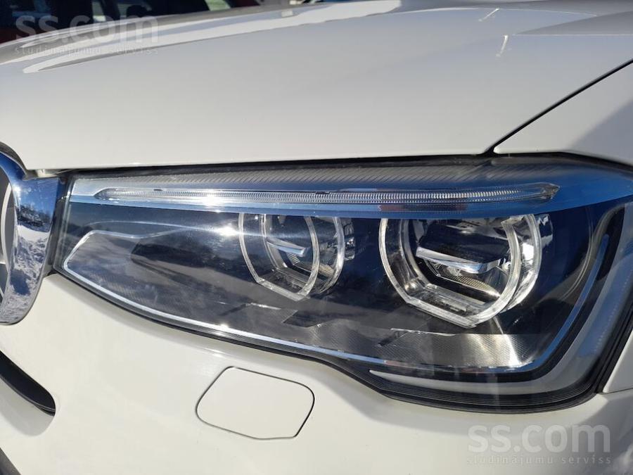 White BMW X3 2014 in Riga, with an engine capacity of 3.00 L and mileage of 240 thousand km for 14990 €, photo 26 on AUTOMOTO.COM.LV