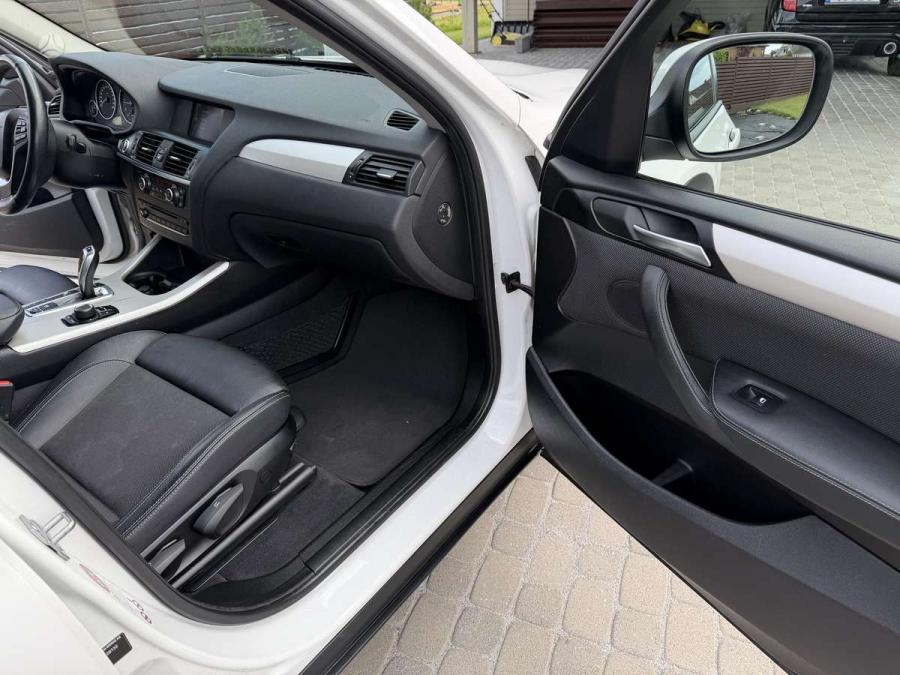 White BMW X3 2014 in Vievis, with an engine capacity of 2.00 L and mileage of 148 thousand km for 13200 €, photo 20 on AUTOMOTO.COM.LV