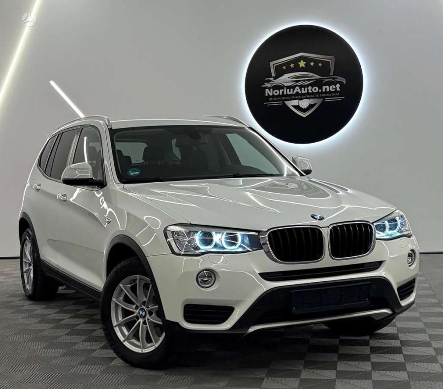 White BMW X3 2014 in Marijampole, with an engine capacity of 2.00 L and mileage of 218 thousand km for 12650 €, photo 1 on AUTOMOTO.COM.LV