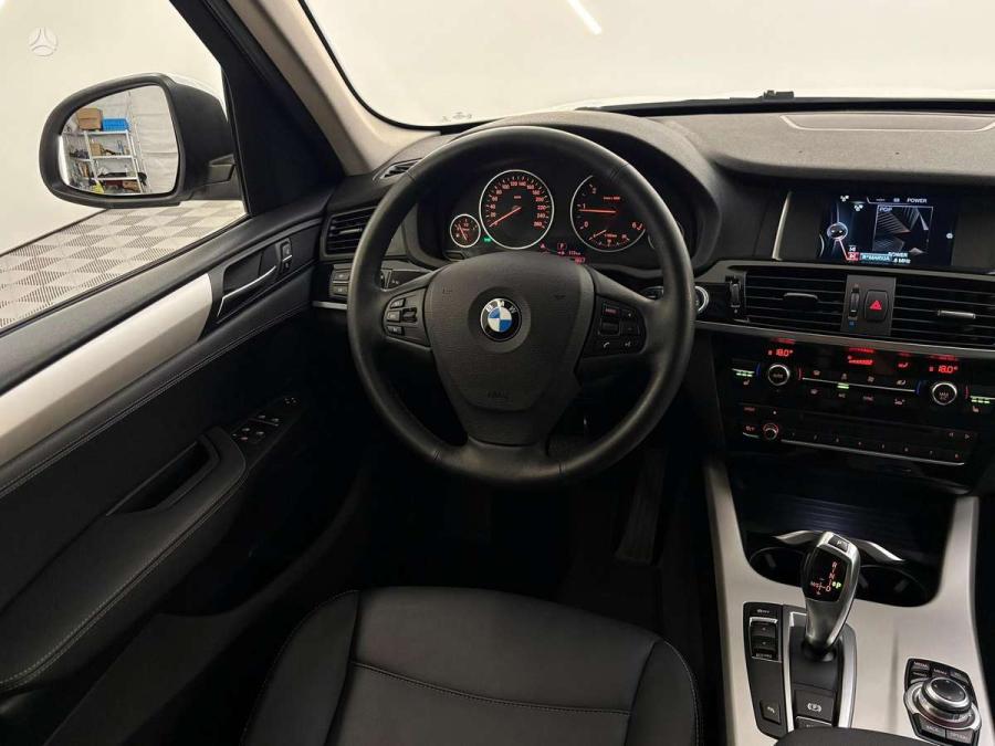 White BMW X3 2014 in Marijampole, with an engine capacity of 2.00 L and mileage of 218 thousand km for 12650 €, photo 11 on AUTOMOTO.COM.LV