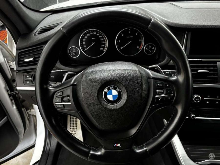 White BMW X3 2014 in Utena, with an engine capacity of 2.00 L and mileage of 290 thousand km for 9600 €, photo 9 on AUTOMOTO.COM.LV