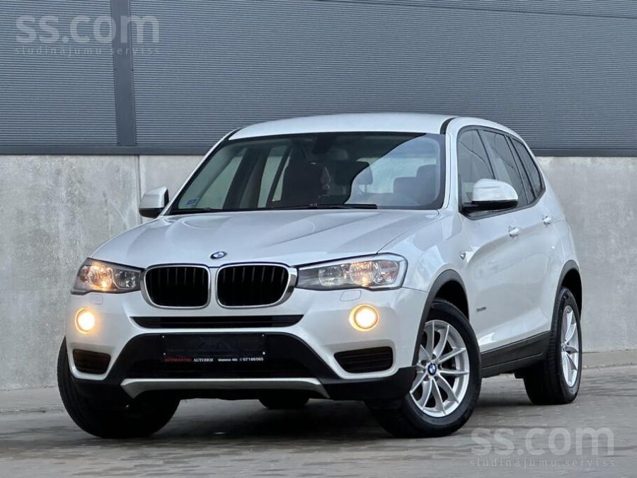 White BMW X3 2015 in Riga, with an engine capacity of 2.00 L and mileage of 0 thousand km for 3790 €, photo 1 on AUTOMOTO.COM.LV