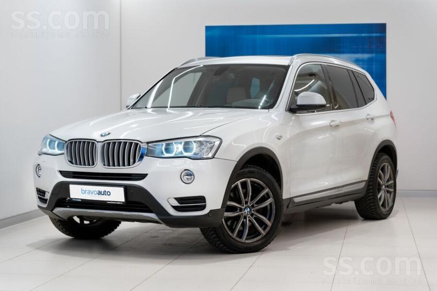 White BMW X3 2015 in Riga, with an engine capacity of 3.00 L and mileage of 204 thousand km for 13990 €, photo 1 on AUTOMOTO.COM.LV