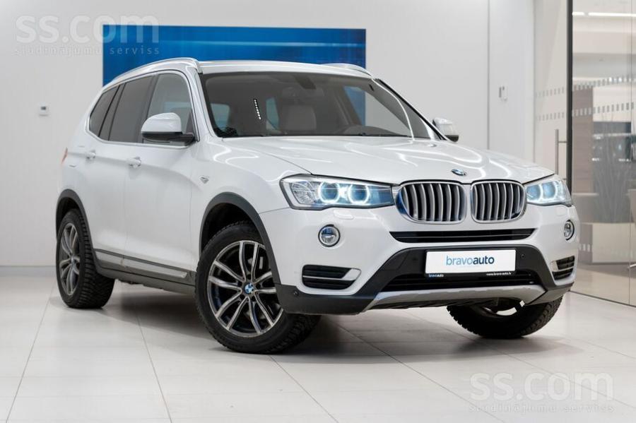 White BMW X3 2015 in Riga, with an engine capacity of 3.00 L and mileage of 204 thousand km for 13990 €, photo 2 on AUTOMOTO.COM.LV