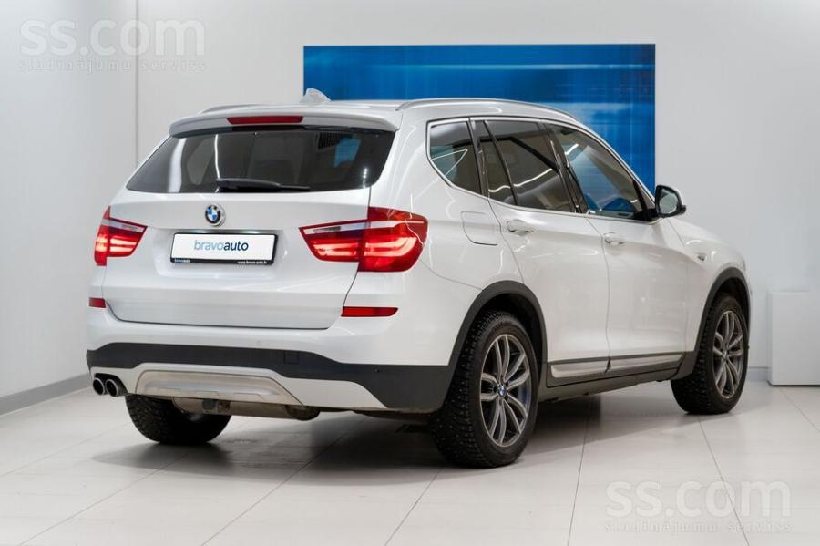 White BMW X3 2015 in Riga, with an engine capacity of 3.00 L and mileage of 204 thousand km for 13990 €, photo 3 on AUTOMOTO.COM.LV