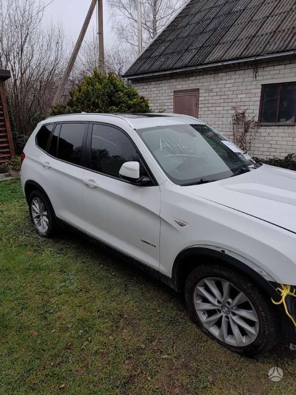 Balts BMW X3 2015 Marijampole, ar dzinēja tilpumu 2.00 L un nobraukumu 149 tūkst. km par 8650 €, foto 1 vietnē AUTOMOTO.COM.LV