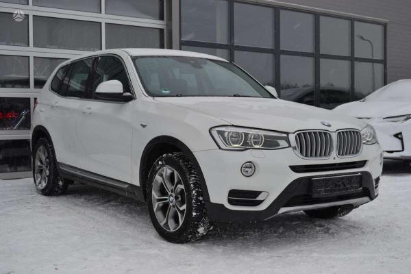 White BMW X3 2015 in Vilnius, with an engine capacity of 2.00 L and mileage of 221 thousand km for 15500 €, photo 4 on AUTOMOTO.COM.LV