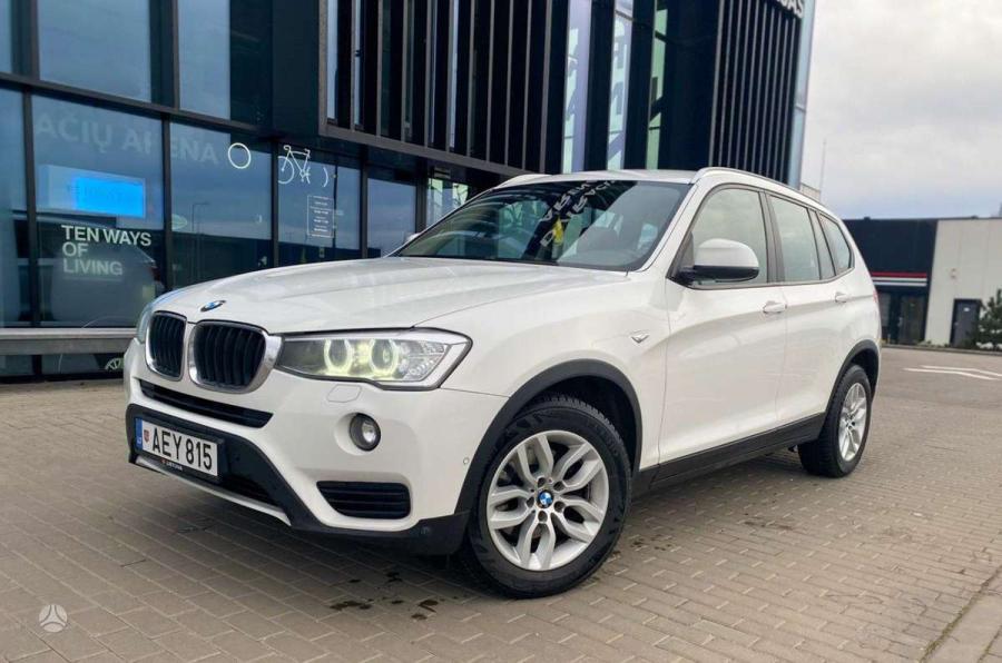 White BMW X3 2015 in Vilnius, with an engine capacity of 2.00 L and mileage of 292 thousand km for 12800 €, photo 1 on AUTOMOTO.COM.LV