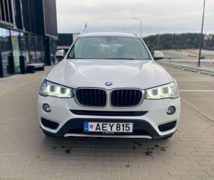 White BMW X3 2015 in Vilnius, with an engine capacity of 2.00 L and mileage of 292 thousand km for 12800 €, photo 2 on AUTOMOTO.COM.LV