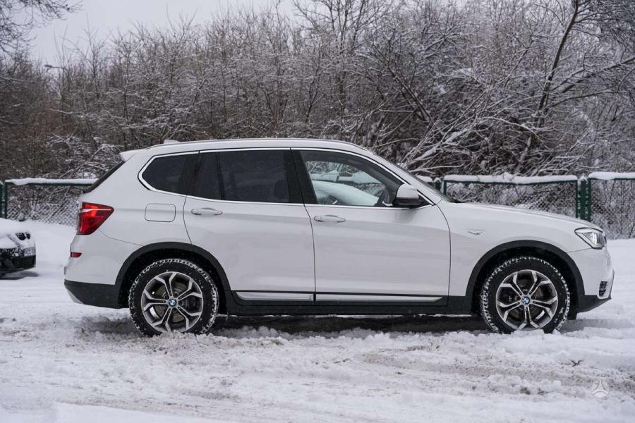 White BMW X3 2015 in Vilnius, with an engine capacity of 2.00 L and mileage of 199 thousand km for 14900 €, photo 17 on AUTOMOTO.COM.LV