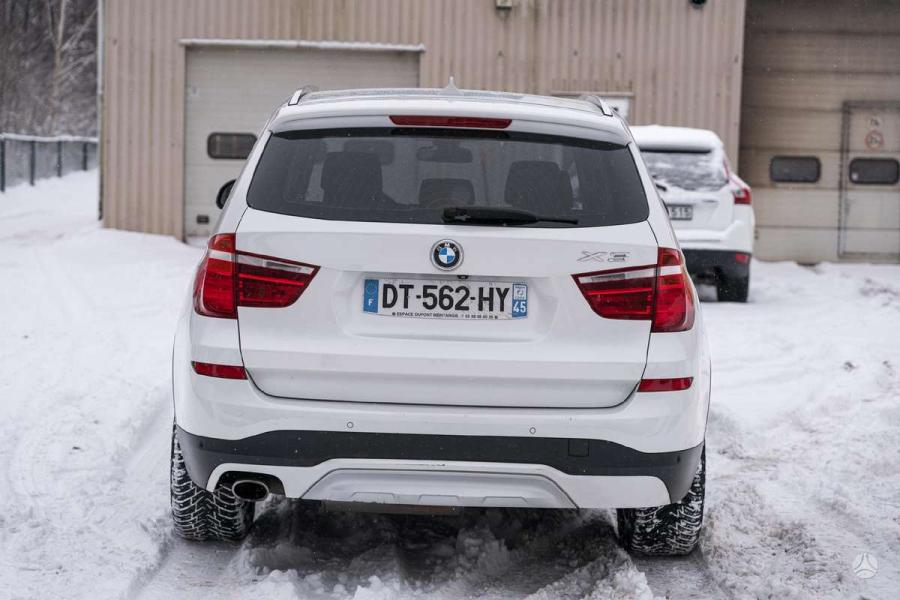 White BMW X3 2015 in Vilnius, with an engine capacity of 2.00 L and mileage of 199 thousand km for 14900 €, photo 18 on AUTOMOTO.COM.LV