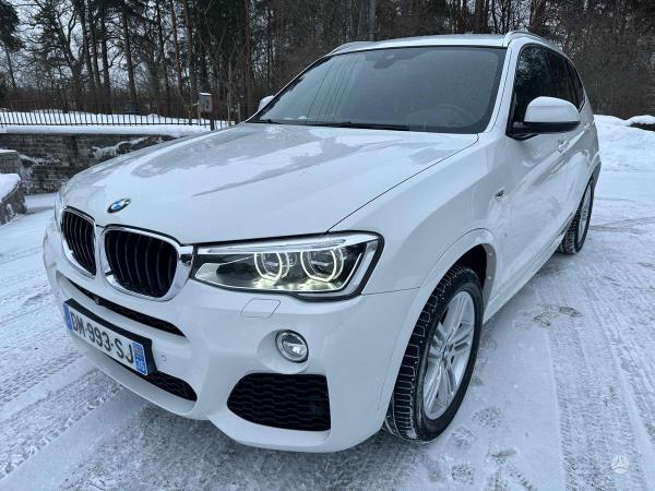 White BMW X3 2015 in Vilnius, with an engine capacity of 2.00 L and mileage of 301 thousand km for 14100 €, photo 3 on AUTOMOTO.COM.LV