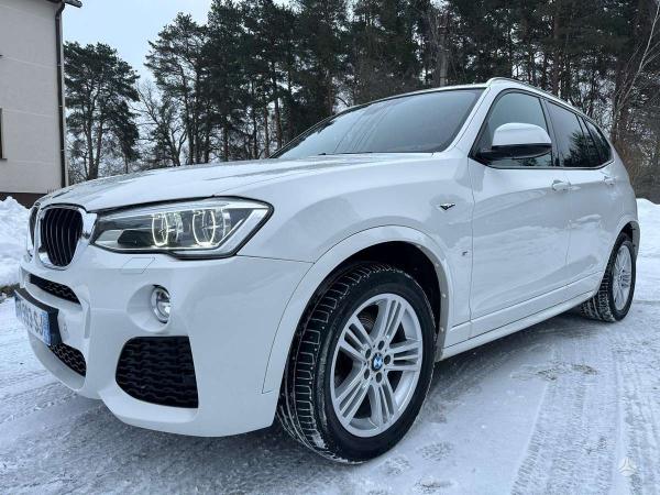 White BMW X3 2015 in Vilnius, with an engine capacity of 2.00 L and mileage of 301 thousand km for 14100 €, photo 5 on AUTOMOTO.COM.LV