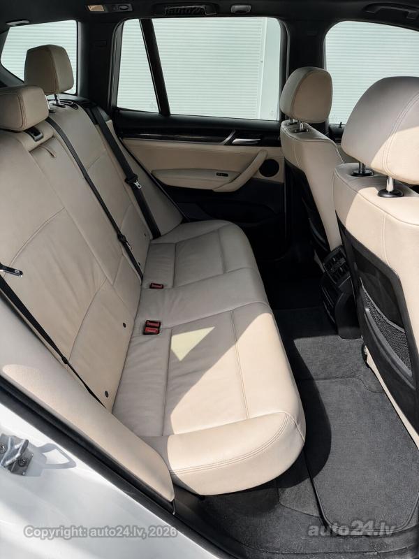 White BMW X3 2015 in Tallinn, with an engine capacity of 2.00 L and mileage of 255 thousand km for 12499 €, photo 4 on AUTOMOTO.COM.LV