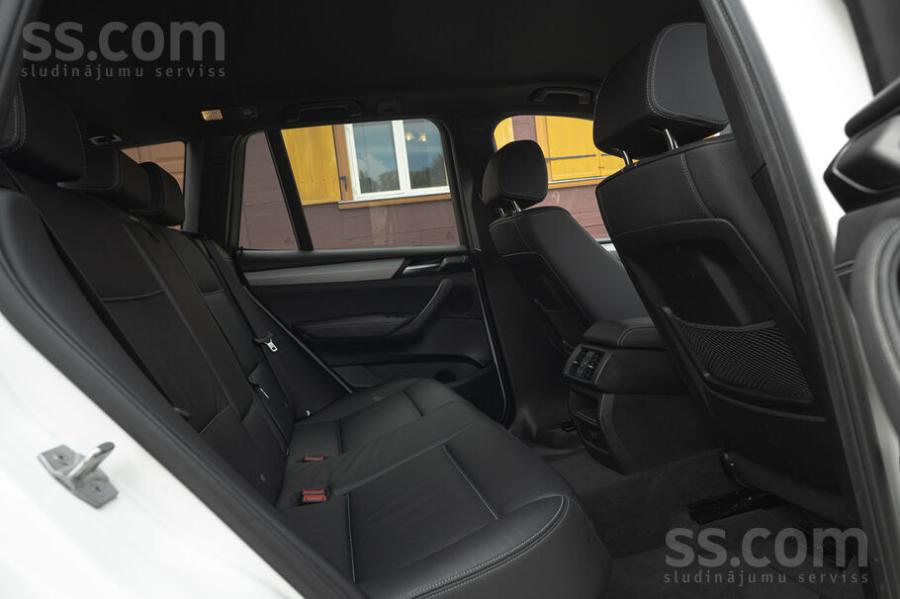 Balts BMW X3 2015 Jelgava, ar dzinēja tilpumu 2.00 L un nobraukumu 225 tūkst. km par 15590 €, foto 12 vietnē AUTOMOTO.COM.LV