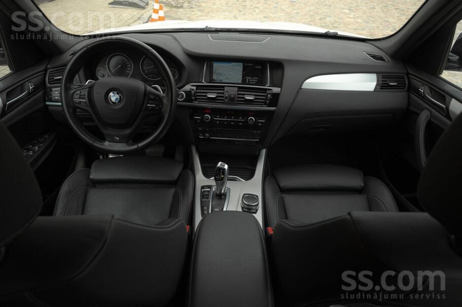 Balts BMW X3 2015 Jelgava, ar dzinēja tilpumu 2.00 L un nobraukumu 225 tūkst. km par 15590 €, foto 14 vietnē AUTOMOTO.COM.LV