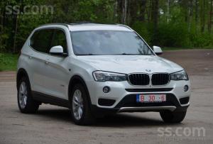 White BMW X3 2015 in Riga, with an engine capacity of 2.00 L and mileage of 197 thousand km for 16290 €, photo  on AUTOMOTO.COM.LV