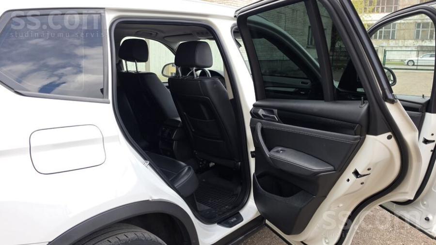 Balts BMW X3 2015 Daugavpils, ar dzinēja tilpumu 2.00 L un nobraukumu 101 tūkst. km par 16300 €, foto 20 vietnē AUTOMOTO.COM.LV