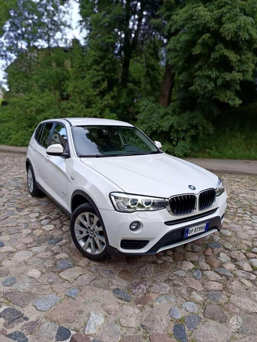 White BMW X3 2015 in Utena, with an engine capacity of 2.00 L and mileage of 294 thousand km for 14350 €, photo 9 on AUTOMOTO.COM.LV