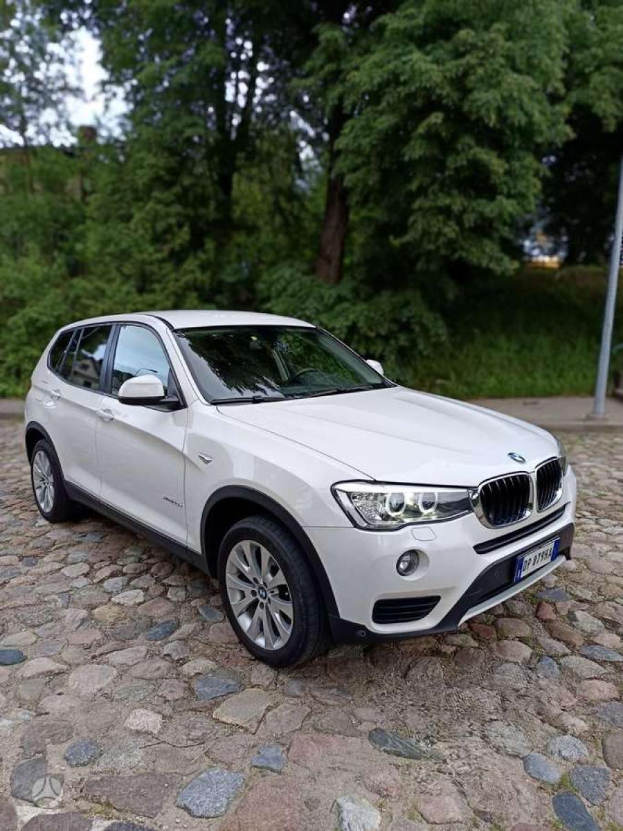 White BMW X3 2015 in Utena, with an engine capacity of 2.00 L and mileage of 294 thousand km for 14350 €, photo 14 on AUTOMOTO.COM.LV