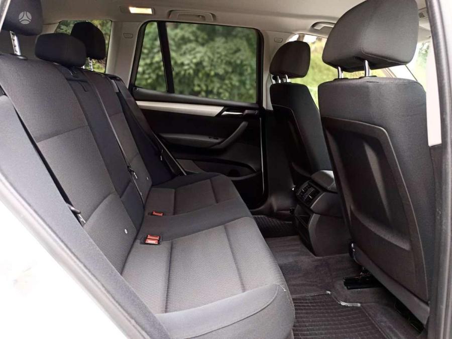 White BMW X3 2015 in Utena, with an engine capacity of 2.00 L and mileage of 294 thousand km for 14350 €, photo 33 on AUTOMOTO.COM.LV
