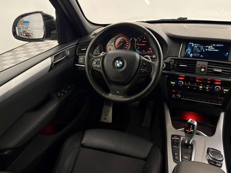 White BMW X3 2015 in Marijampole, with an engine capacity of 2.00 L and mileage of 296 thousand km for 14950 €, photo 13 on AUTOMOTO.COM.LV