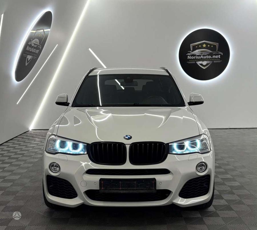 White BMW X3 2015 in Marijampole, with an engine capacity of 2.00 L and mileage of 296 thousand km for 14950 €, photo 27 on AUTOMOTO.COM.LV