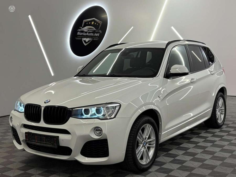 White BMW X3 2015 in Marijampole, with an engine capacity of 2.00 L and mileage of 296 thousand km for 14950 €, photo 29 on AUTOMOTO.COM.LV