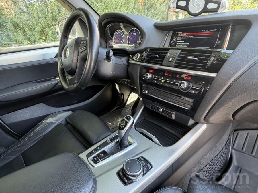 Balts BMW X3 2015 Talsi, ar dzinēja tilpumu 3.00 L un nobraukumu 187 tūkst. km par 22000 €, foto 22 vietnē AUTOMOTO.COM.LV