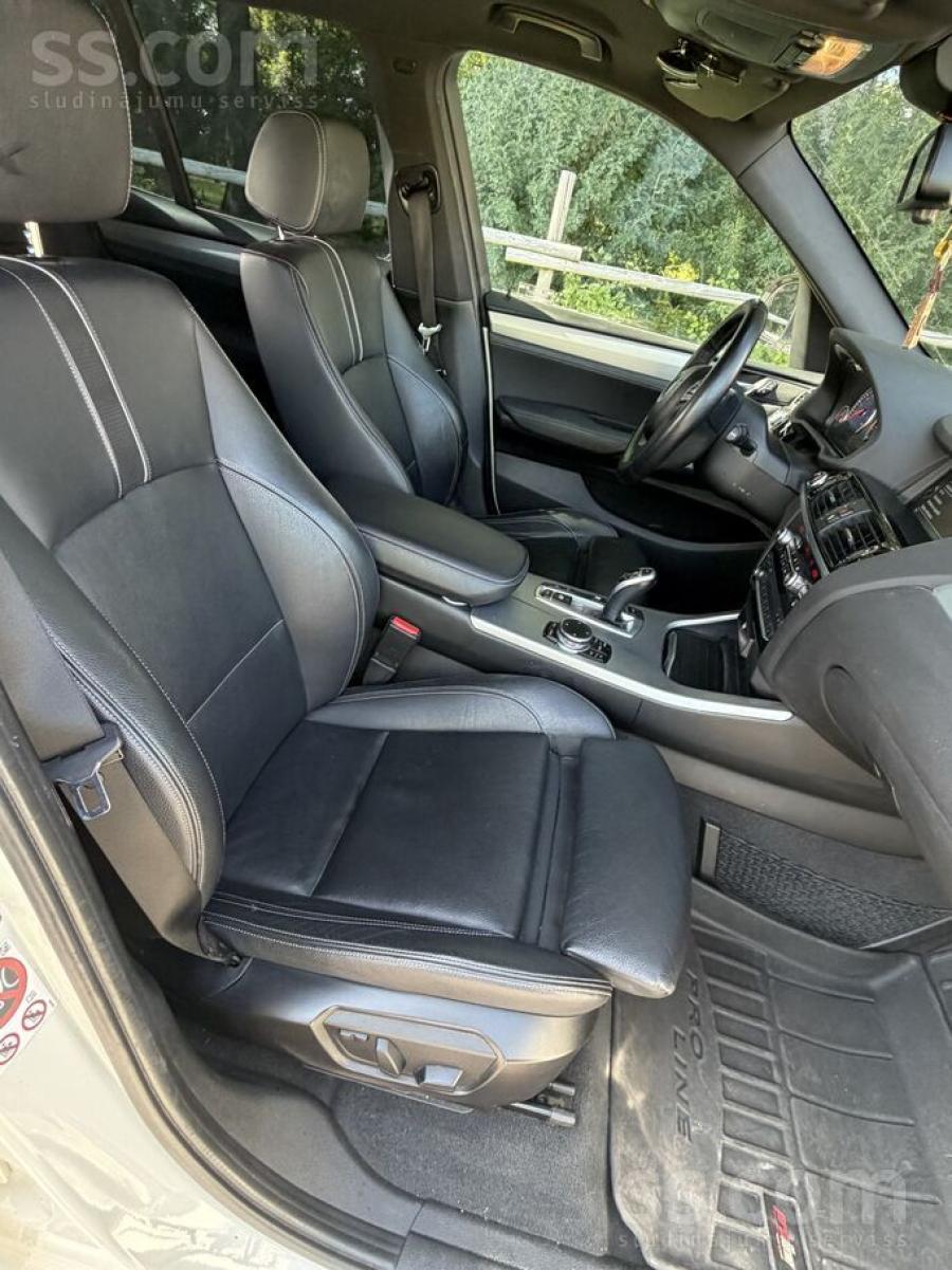 Balts BMW X3 2015 Talsi, ar dzinēja tilpumu 3.00 L un nobraukumu 187 tūkst. km par 22000 €, foto 23 vietnē AUTOMOTO.COM.LV