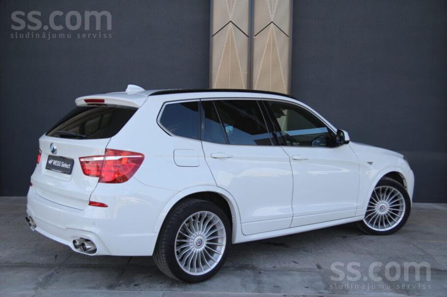 White BMW X3 2015 in Riga, with an engine capacity of 3.00 L and mileage of 187 thousand km for 21990 €, photo 5 on AUTOMOTO.COM.LV