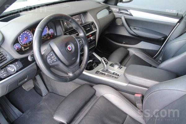 White BMW X3 2015 in Riga, with an engine capacity of 3.00 L and mileage of 187 thousand km for 21990 €, photo 6 on AUTOMOTO.COM.LV