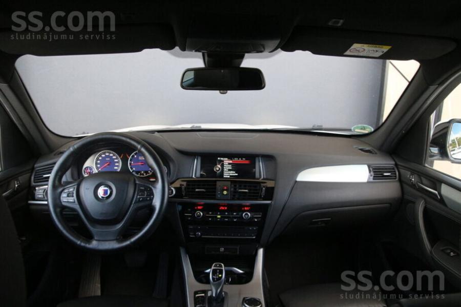 White BMW X3 2015 in Riga, with an engine capacity of 3.00 L and mileage of 187 thousand km for 21990 €, photo 12 on AUTOMOTO.COM.LV