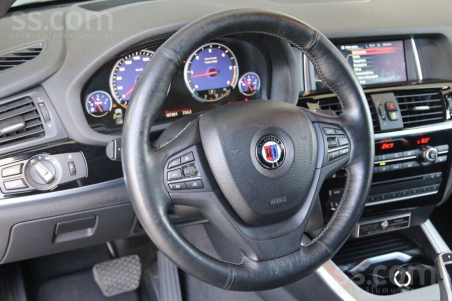 White BMW X3 2015 in Riga, with an engine capacity of 3.00 L and mileage of 187 thousand km for 21990 €, photo 13 on AUTOMOTO.COM.LV