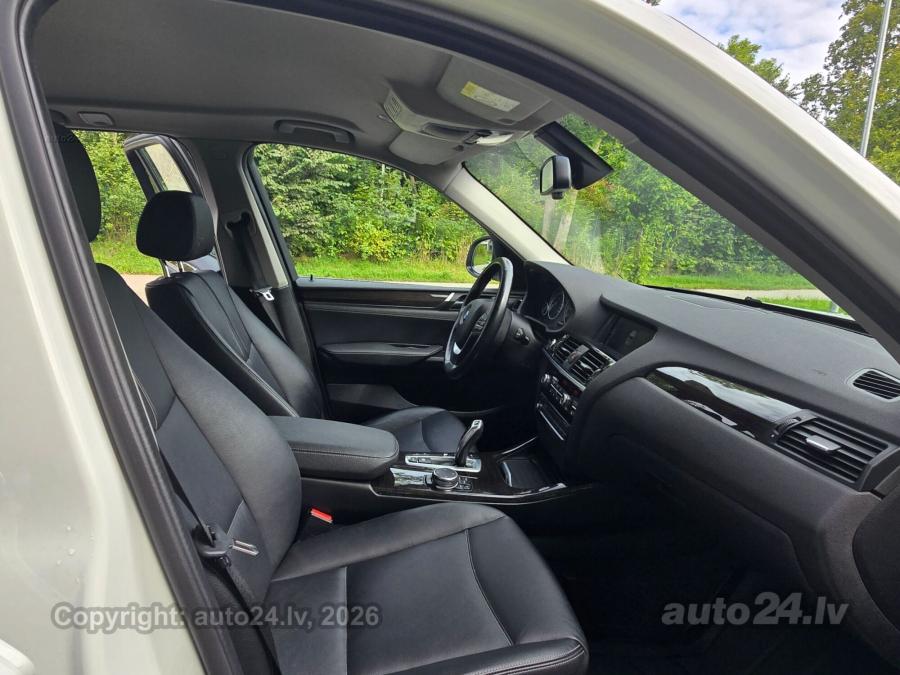 White BMW X3 2015 in Tallinn, with an engine capacity of 2.00 L and mileage of 223 thousand km for 12990 €, photo 10 on AUTOMOTO.COM.LV