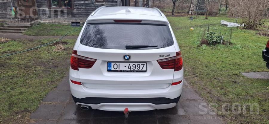 White BMW X3 2016 in Riga, with an engine capacity of 2.00 L and mileage of 300 thousand km for 12800 €, photo 4 on AUTOMOTO.COM.LV