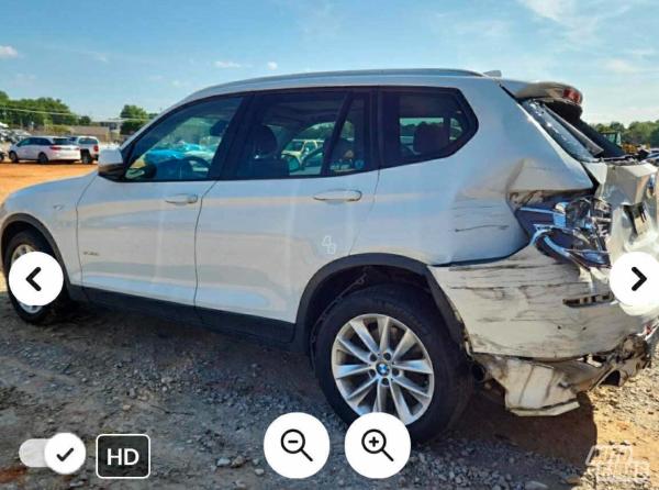 Balts BMW X3 2016 Panevēža, ar dzinēja tilpumu 2.00 L un nobraukumu 208 tūkst. km par 8150 €, foto 5 vietnē AUTOMOTO.COM.LV