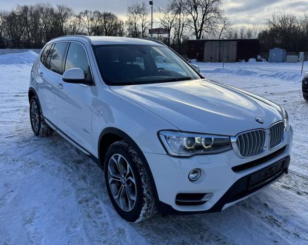 White BMW X3 2016 in Panevezys, with an engine capacity of 2.00 L and mileage of 152 thousand km for 14300 €, photo 2 on AUTOMOTO.COM.LV