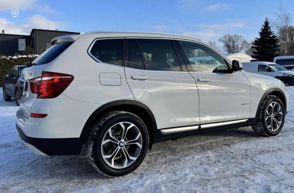 White BMW X3 2016 in Panevezys, with an engine capacity of 2.00 L and mileage of 152 thousand km for 14300 €, photo 4 on AUTOMOTO.COM.LV