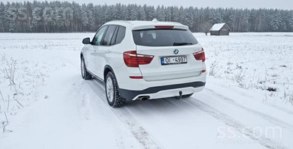 White BMW X3 2016 in Riga, with an engine capacity of 2.00 L and mileage of 300 thousand km for 12999 €, photo 4 on AUTOMOTO.COM.LV