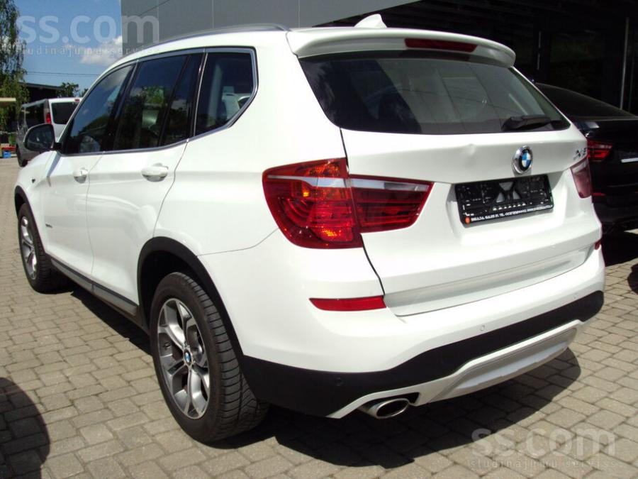 White BMW X3 2016 in Riga, with an engine capacity of 2.00 L and mileage of 215 thousand km for 13200 €, photo 3 on AUTOMOTO.COM.LV