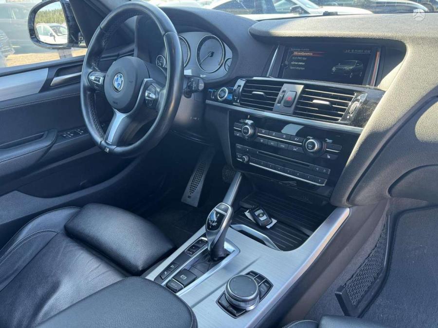 White BMW X3 2016 in Vilnius, with an engine capacity of 3.00 L and mileage of 197 thousand km for 14150 €, photo 11 on AUTOMOTO.COM.LV