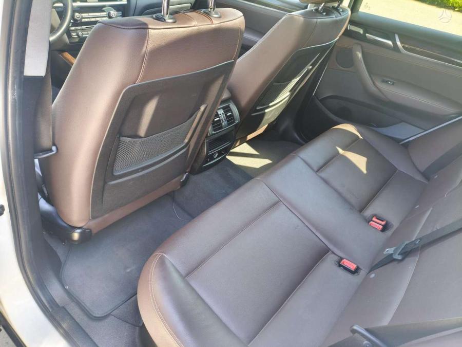 White BMW X3 2016 in Kaunas, with an engine capacity of 2.00 L and mileage of 148 thousand km for 11900 €, photo 12 on AUTOMOTO.COM.LV