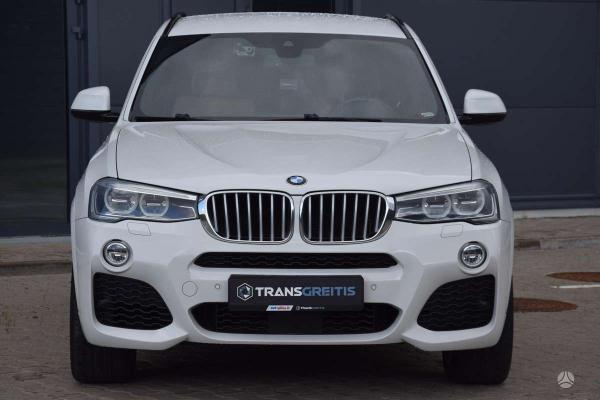 White BMW X3 2016 in Vilnius, with an engine capacity of 2.99 L and mileage of 240 thousand km for 14999 €, photo 3 on AUTOMOTO.COM.LV