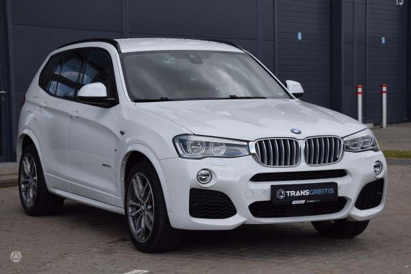 White BMW X3 2016 in Vilnius, with an engine capacity of 2.99 L and mileage of 240 thousand km for 14999 €, photo 6 on AUTOMOTO.COM.LV