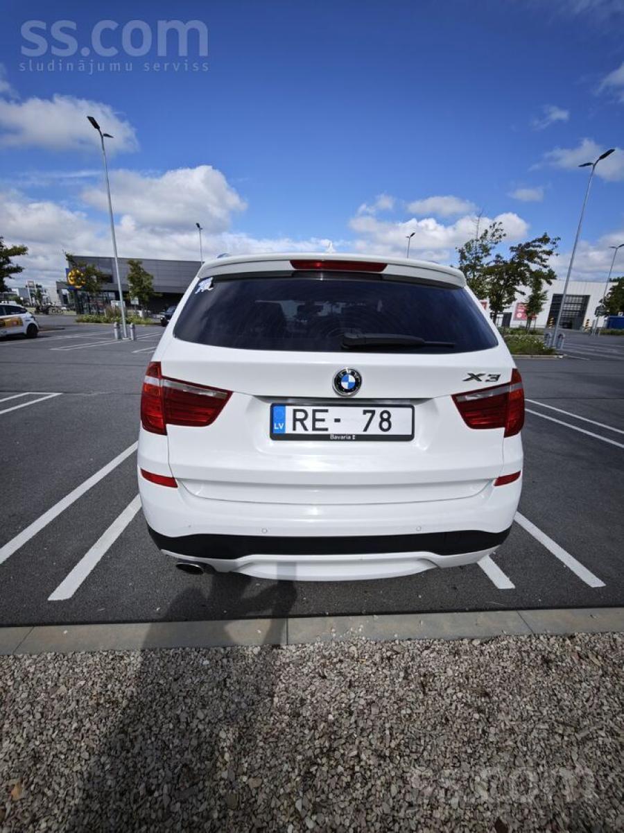 White BMW X3 2016 in Riga, with an engine capacity of 2.00 L and mileage of 218 thousand km for 15700 €, photo 6 on AUTOMOTO.COM.LV